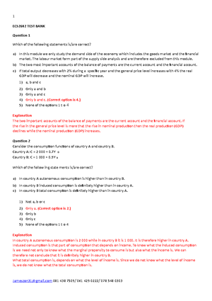 ECS1601 quiz, exam questions and answers. - Skip to main contentSide ...