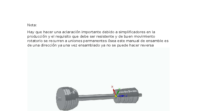 Guía de Ensamble Paso a Paso: CAD y Componentes de Compresor - Studocu