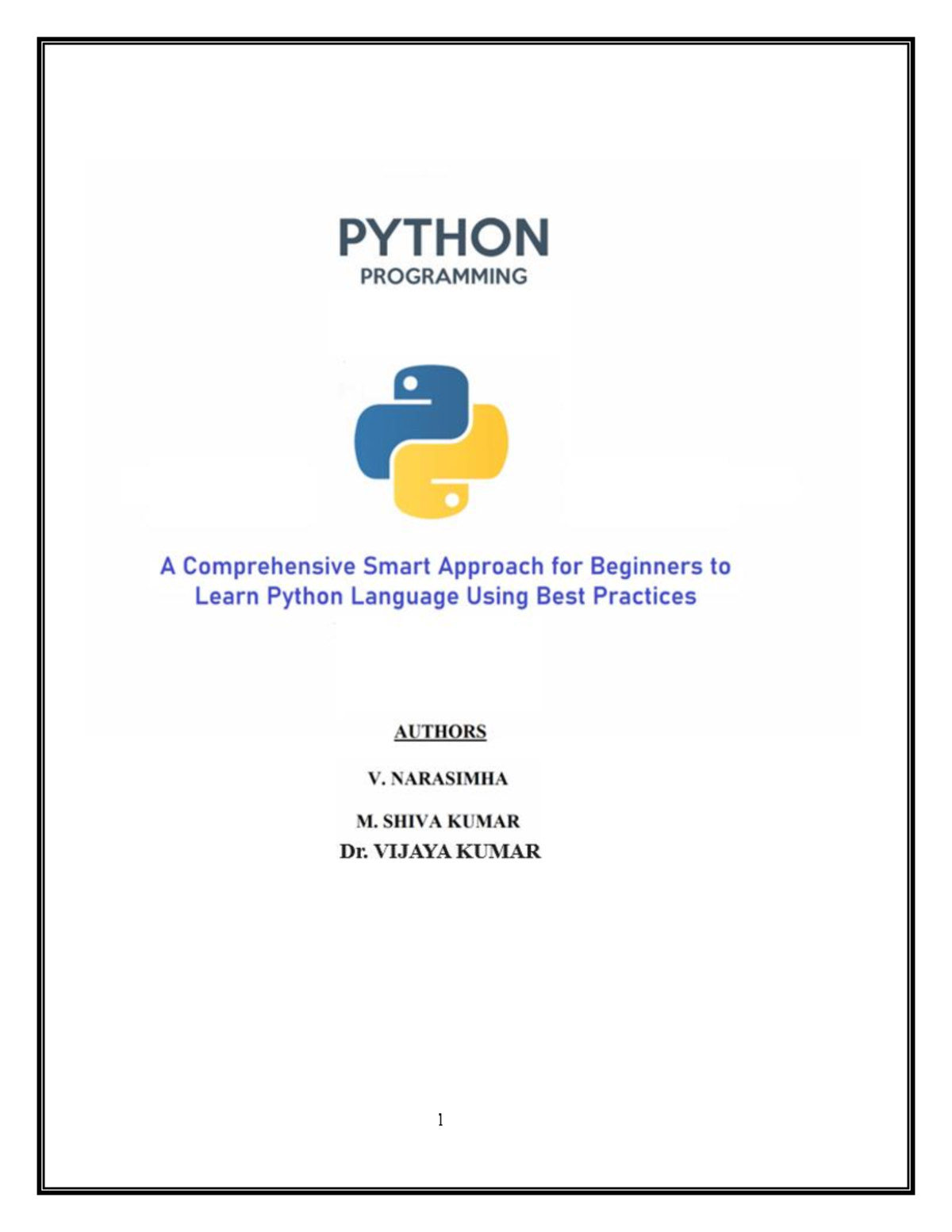 V Narasimha Python R22 Regulation BOOK - PYTHON PROGRAMMING A ...