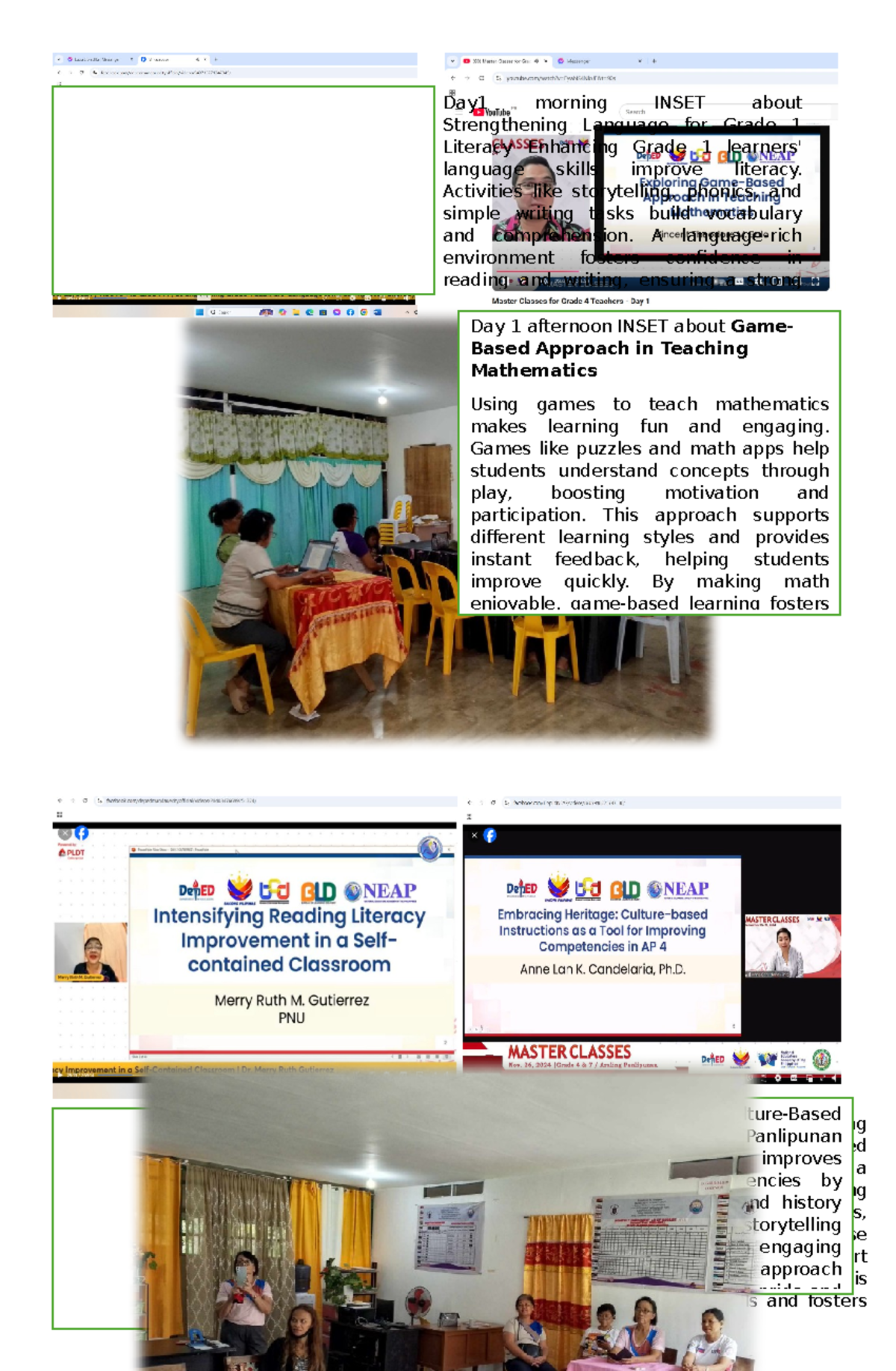 Inset - Day1 morning INSET about Strengthening Language for Grade 1 ...
