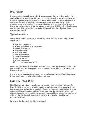 [Solved] explain basic principles of short term insurance - Insurance ...
