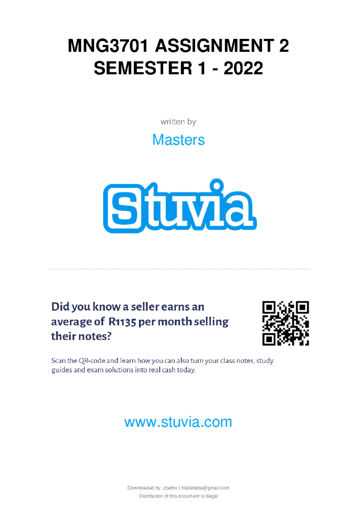 Assignment 1 Mng3701 Semester 2 Addendum C Mandatory Assignment 01 For Semester 2 2024