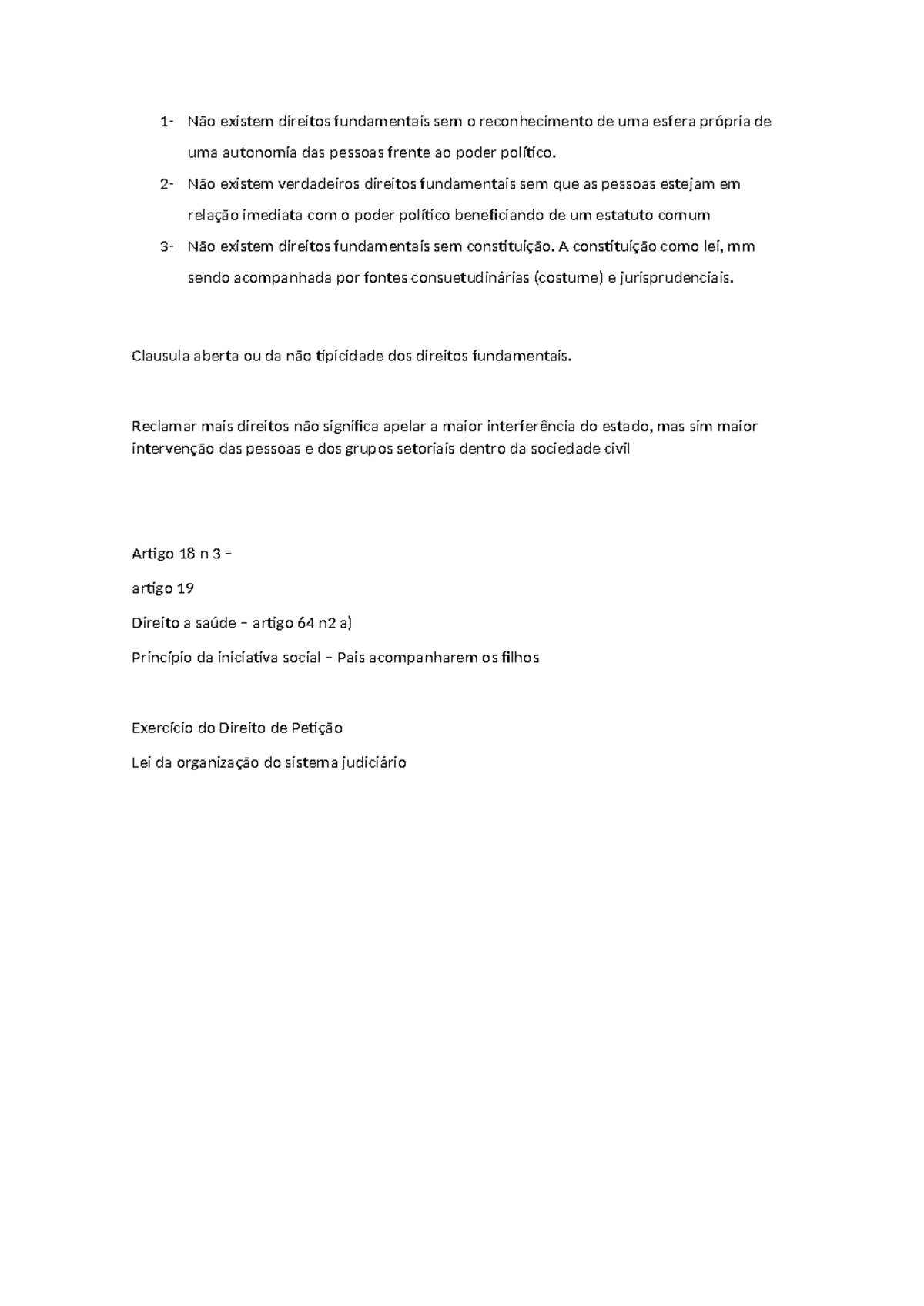 Aula de DC: Direitos Fundamentais e Autonomia Política (19-12-2019 ...