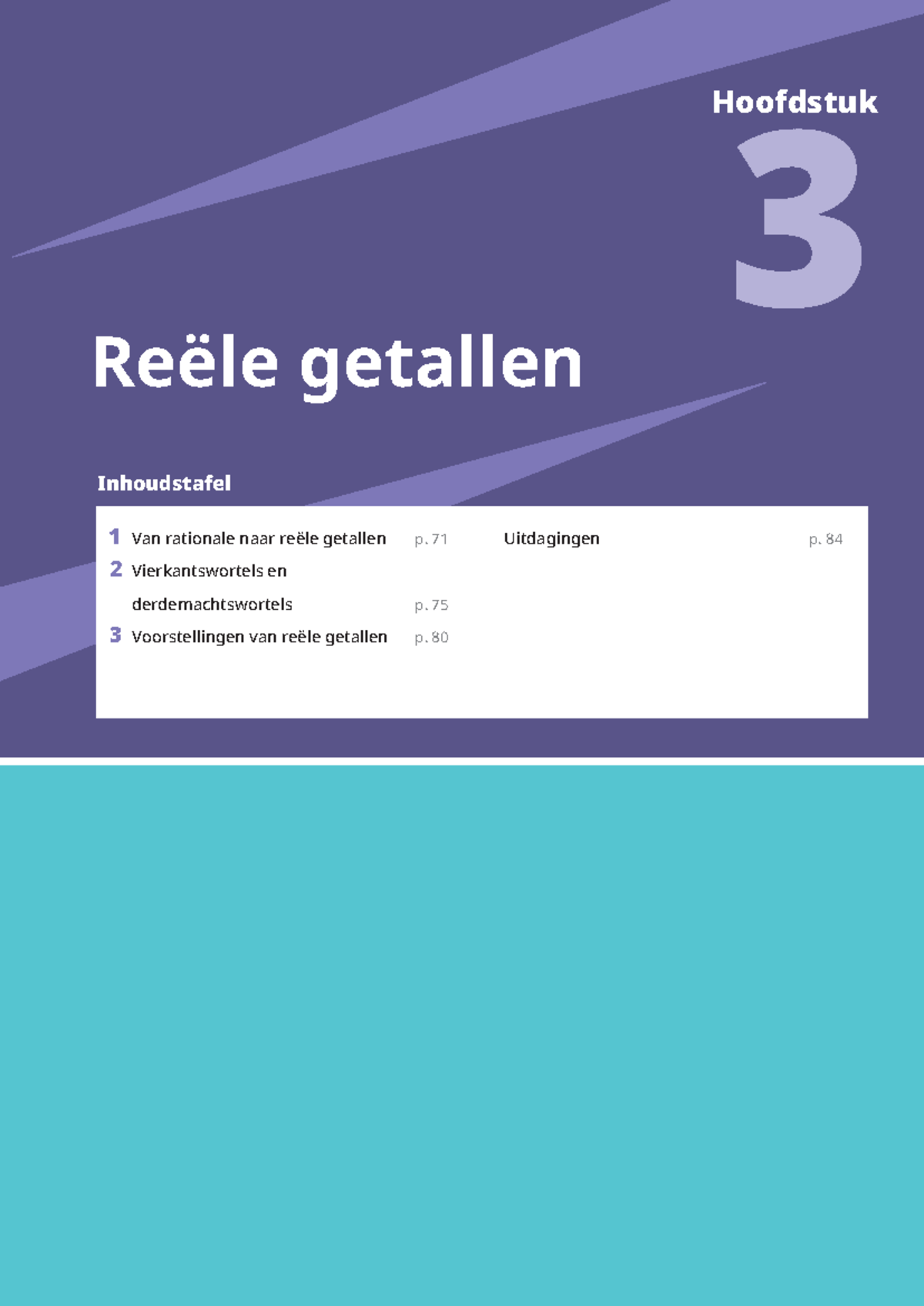 H3 Reële Getallen: Verbetersleutel en Leerdoelen voor Hoofdstuk 3 - Studocu