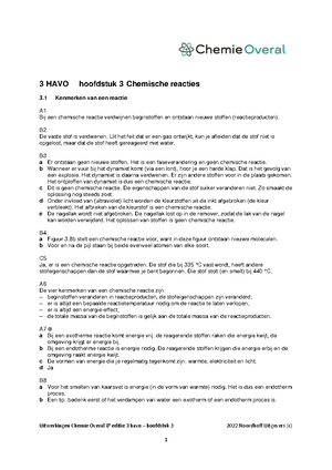 Scheikunde - Jaar: 3 - HAVO - Studeersnel