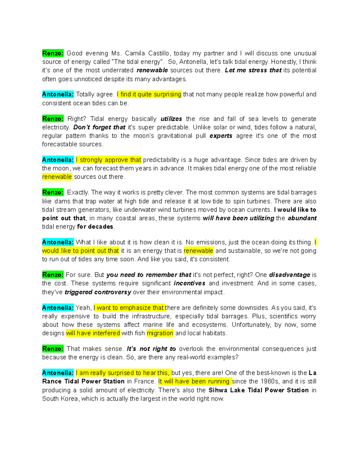 ALP - Tidal Energy Discussion: Advantages & Challenges (ICPNA 2025 ...