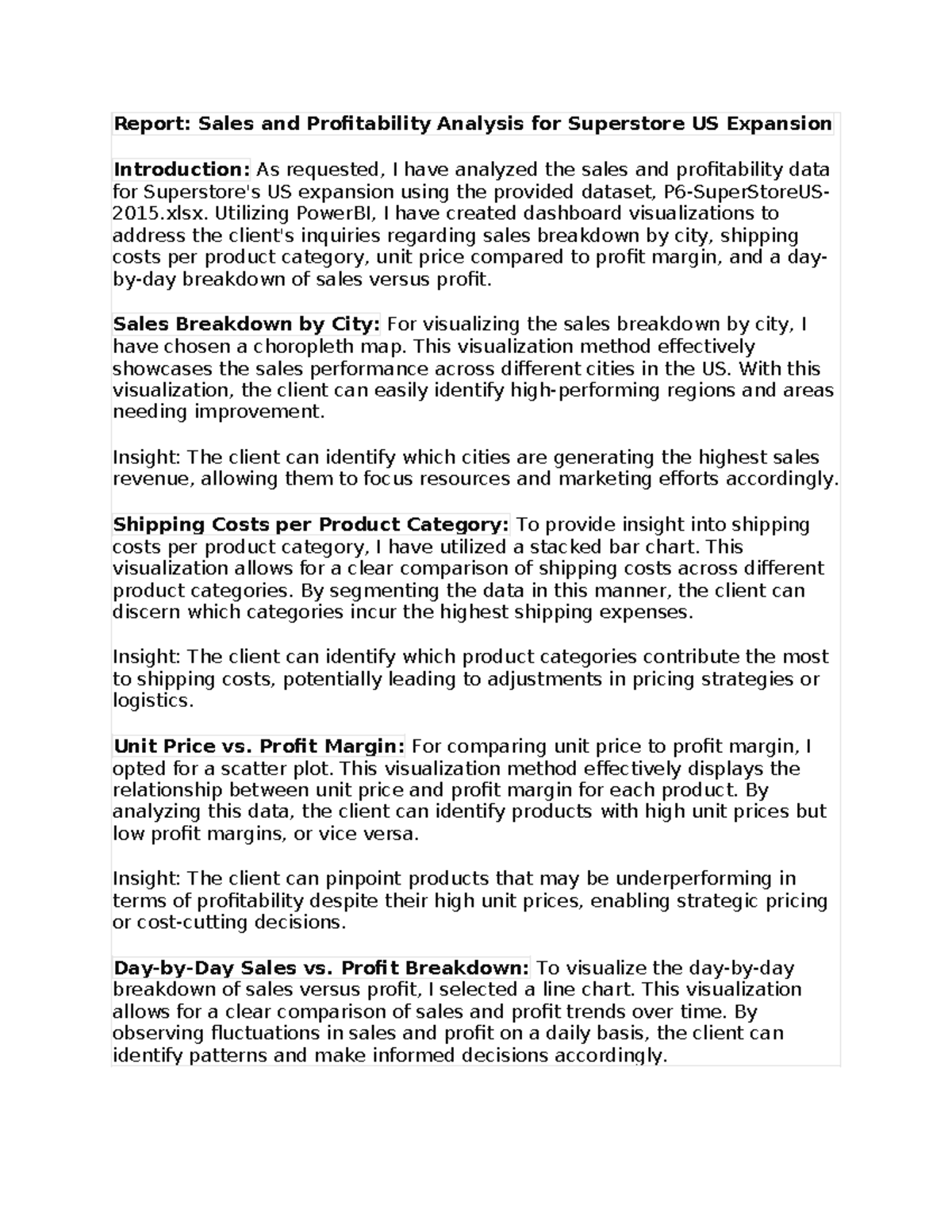 Power BI Assignment P6: Sales & Profit Analysis for Superstore US ...