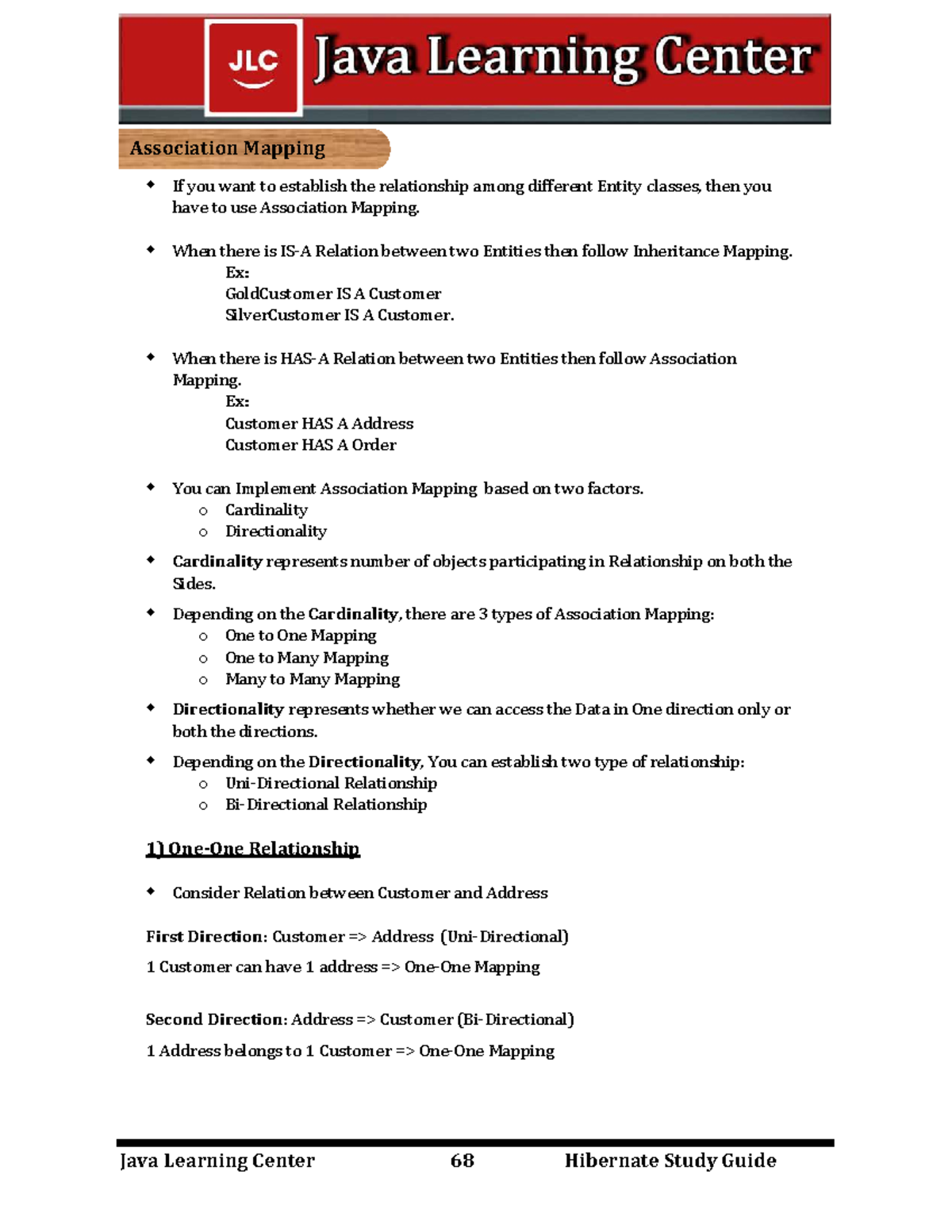 Module 4 - Association Mapping in Hibernate Study Guide - Studocu