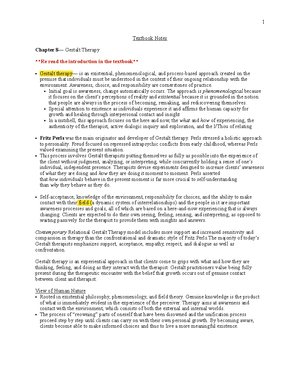 Ch 13 CT Study Guide - Gerald Corey Chapter Notes - Counseling Theories ...
