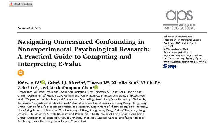 1326571 Navigating Unmeasured Confounding in Nonexperimental Psych ...
