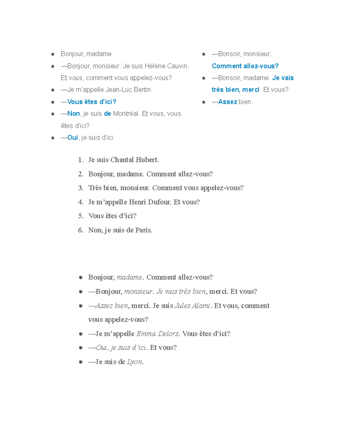 French Conversation Practice - Beginner Level (FR101) - Studocu