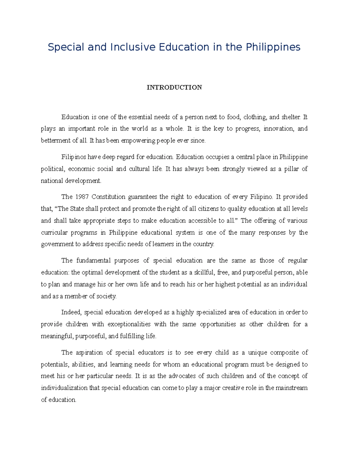 Lesson Plan ESP 9 - Episode 2 - LESSON PLAN IN ESP 9 1 st Quarter – Week 2 September 15 – 16 ...