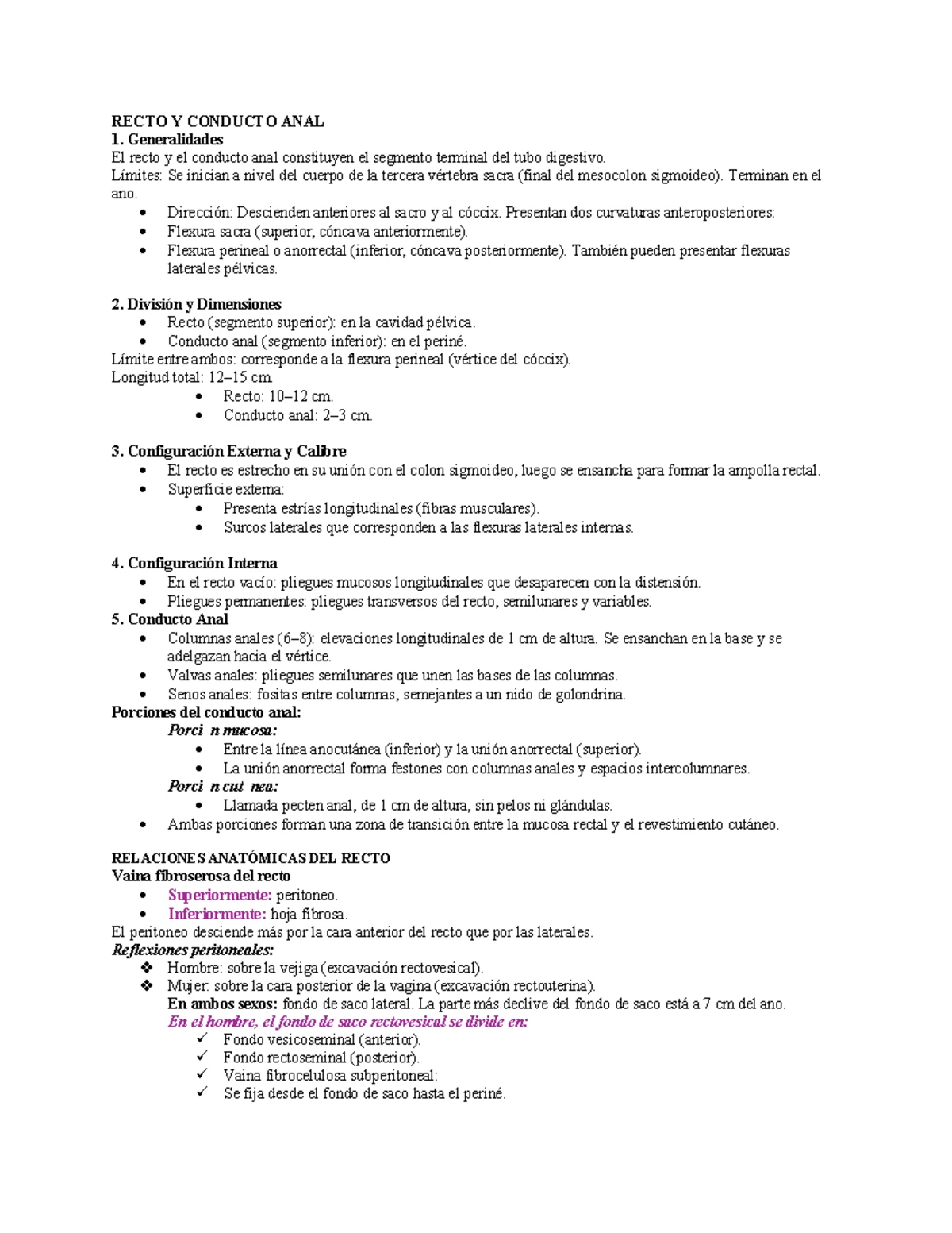 Infografía: Estructura y Función del Recto y Ano (Grupo 001) - Studocu