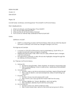Ap world SAQ makeup - test make up - 4 a) Identify and explain ONE ...