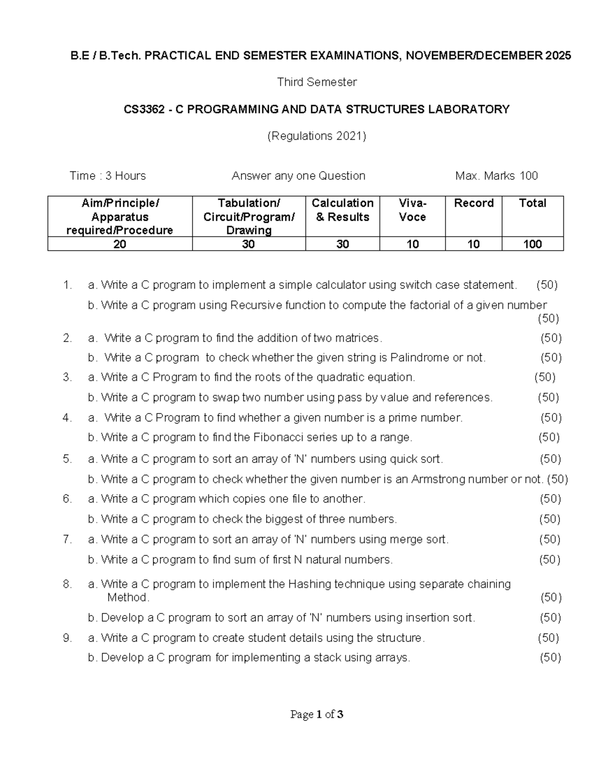 CS3362 Final Exam Lab Notes: C Programming & Data Structures - Studocu
