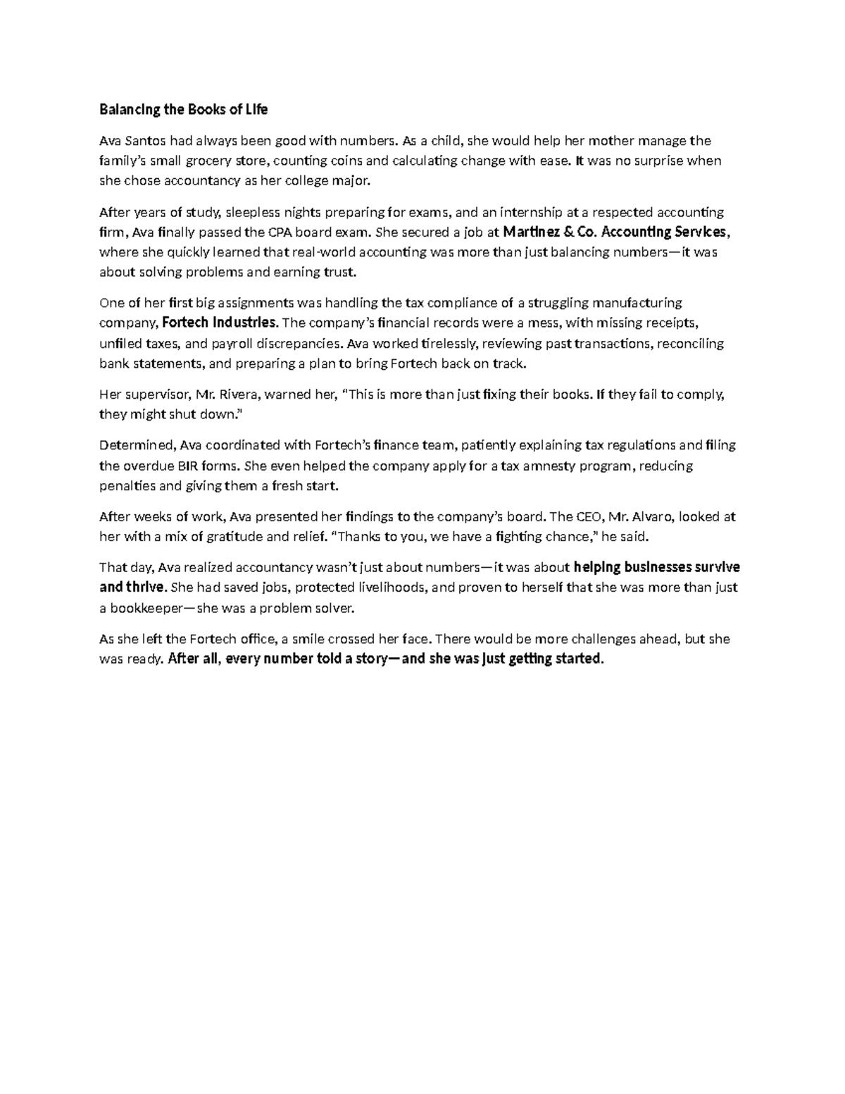 Balancing the Books of Life - As a child, she would help her mother ...