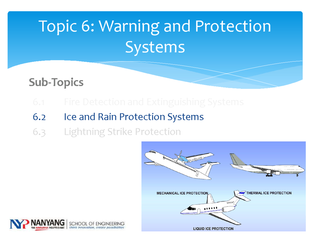 EG2901 Aircraft Electrical System: Ice & Rain Protection Systems - Studocu