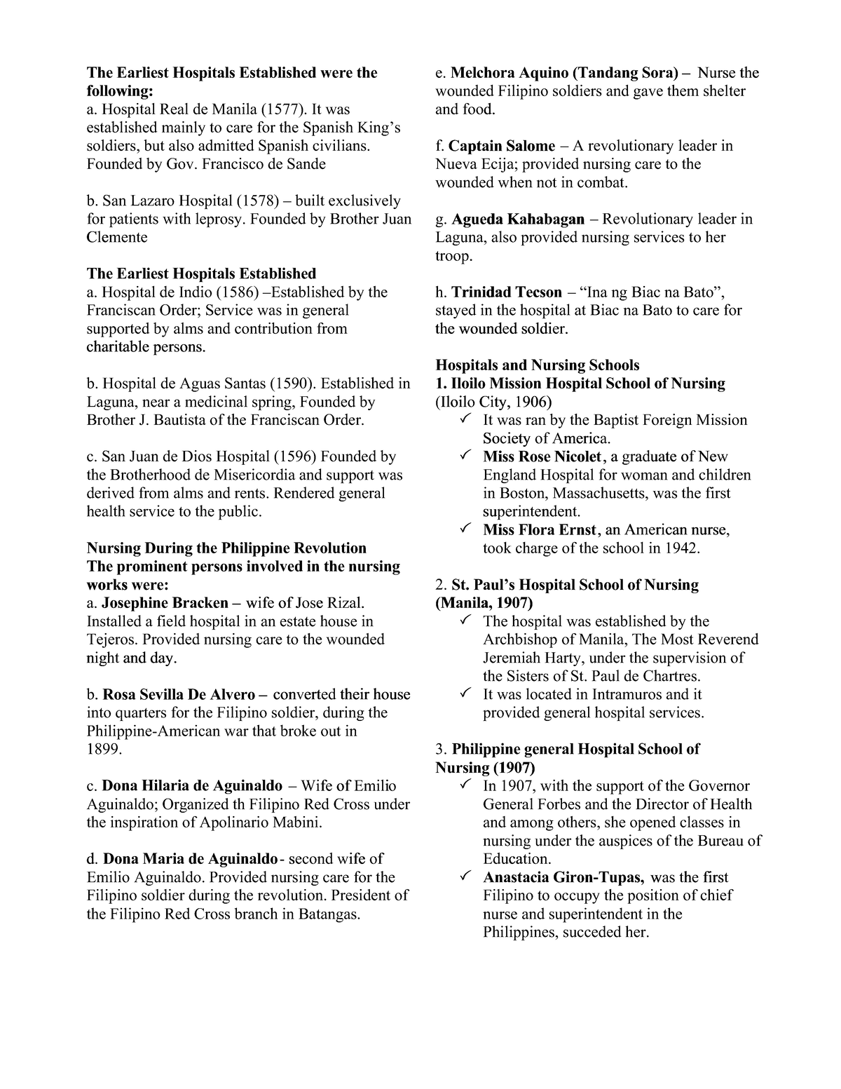 Fundamentals of nursing reviewer - - Studocu