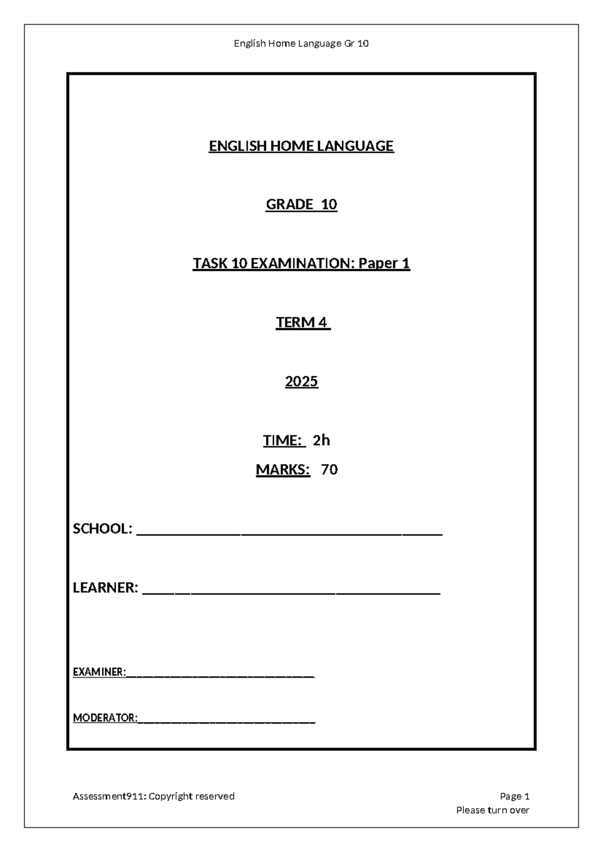 23 24 ANN 2025 10ENG HL T4 EXAMINATION PAPER 1 - Studocu