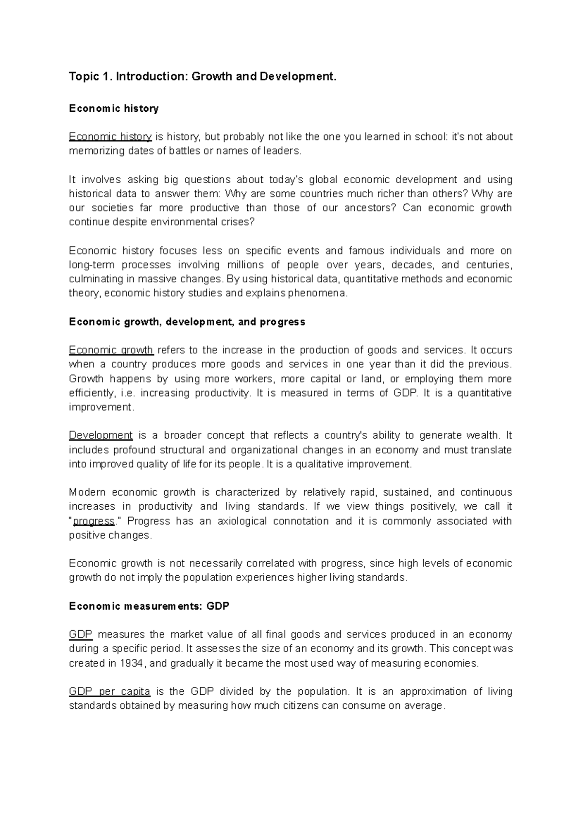 Apuntes Completos: History of the World Economy (Magistrales y Lecturas ...
