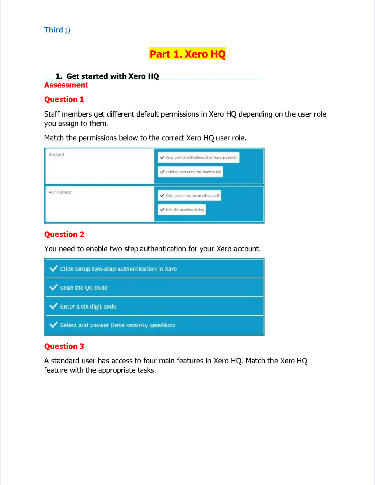 Xero HQ Certification Exam Answers - PDF Study Guide - Studocu