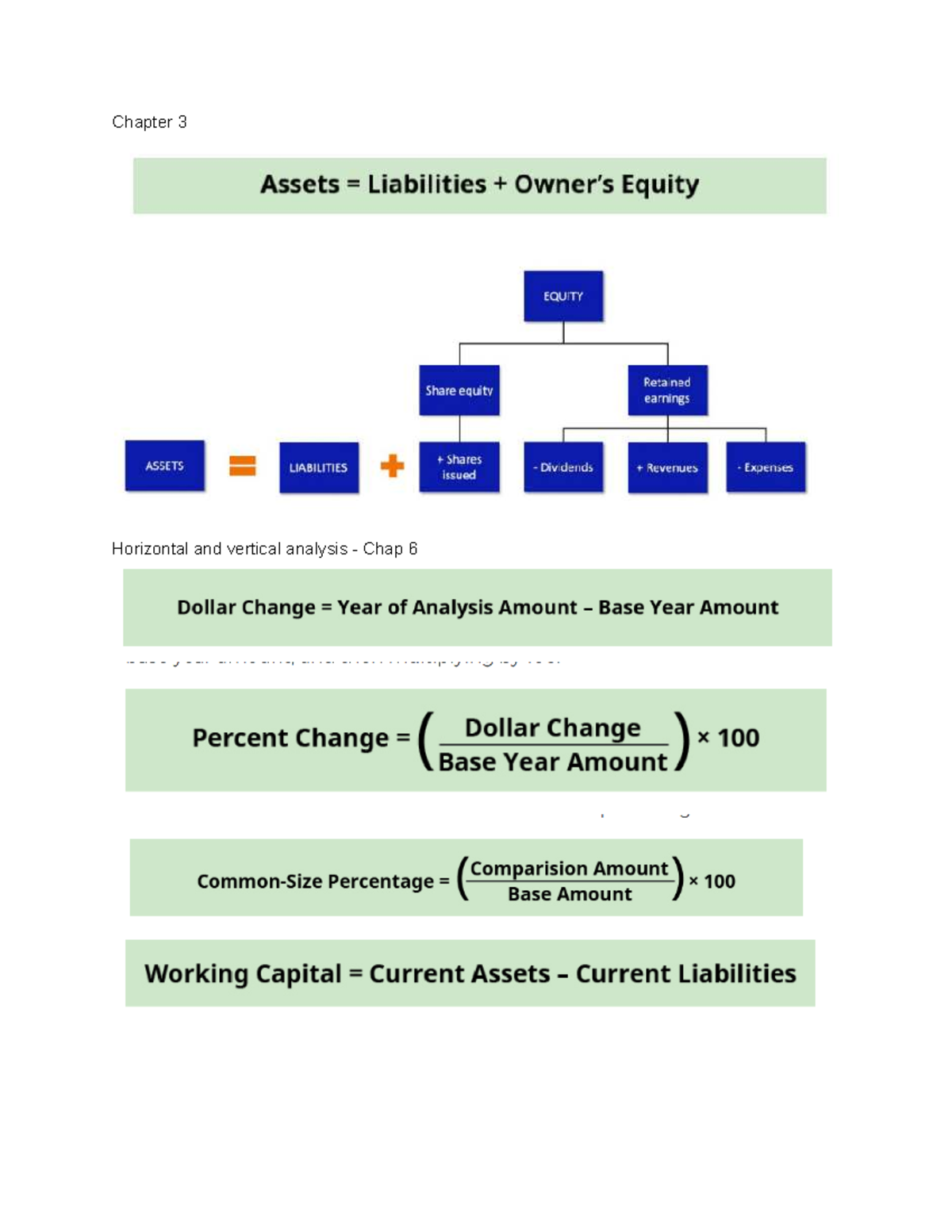 Chapter 3: Assets, Liabilities, and Equity Analysis (FIN 101) - Studocu