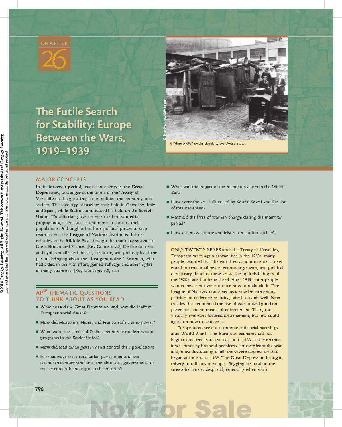 Cultural and Intellectual Trends in the Interwar Years: 1919-1939 - The ...