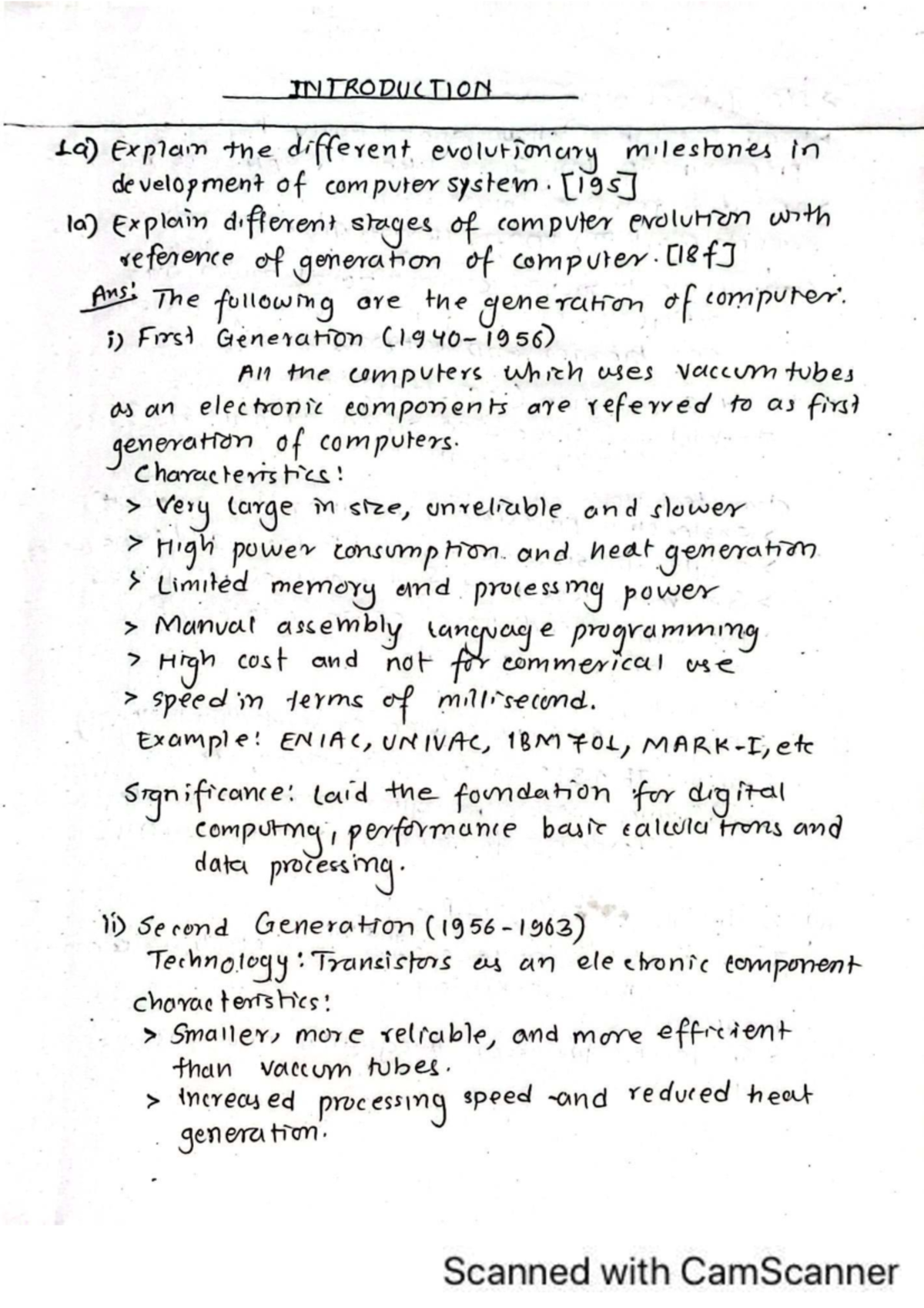 Computer Architecture: Evolutionary Milestones and Key Concepts - Studocu