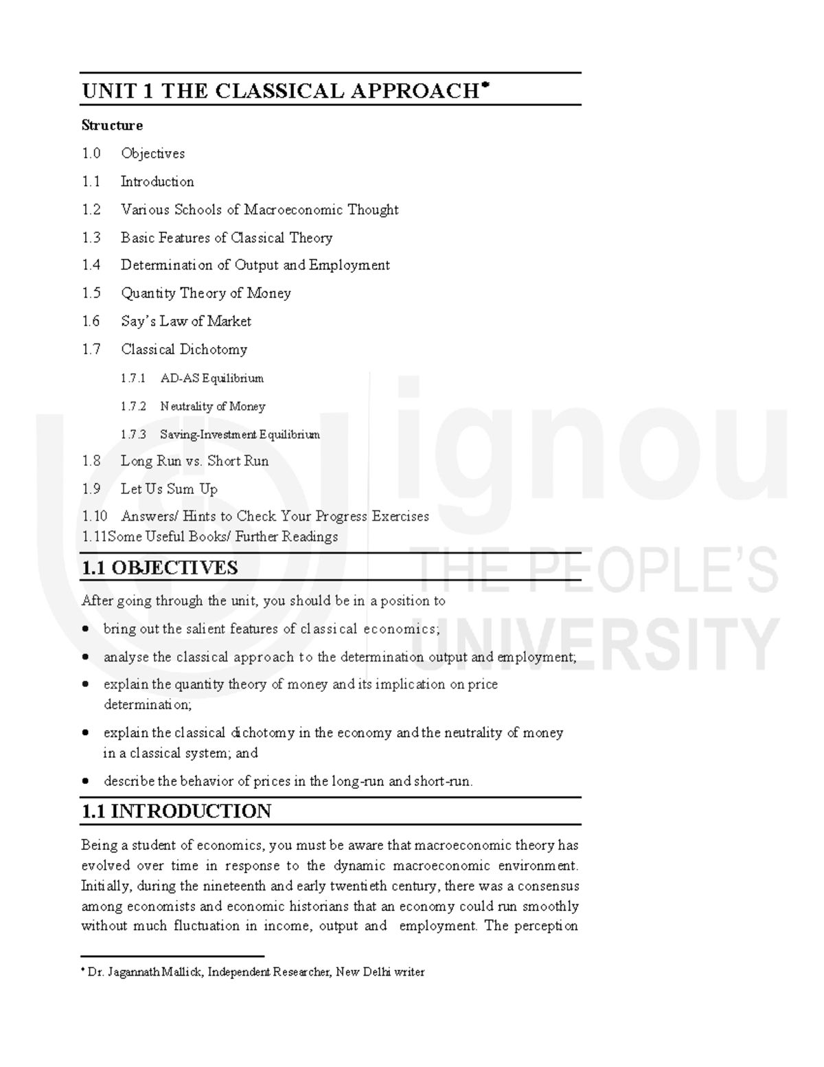 Classical Economics: Key Concepts and Theories (ECO 101) - Studocu
