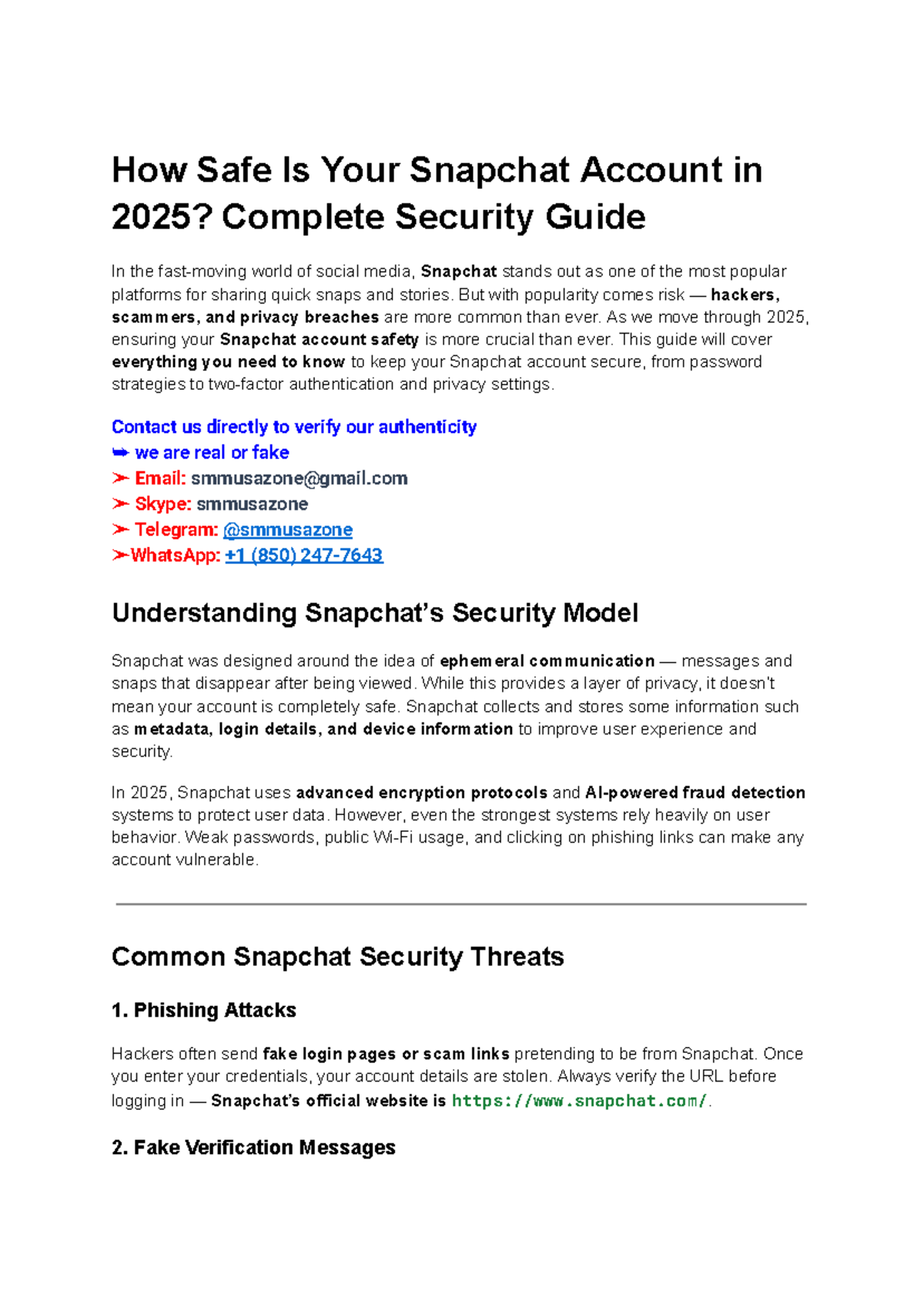 How to Secure Your Snapchat Account in 2025: A Complete Guide - Studocu