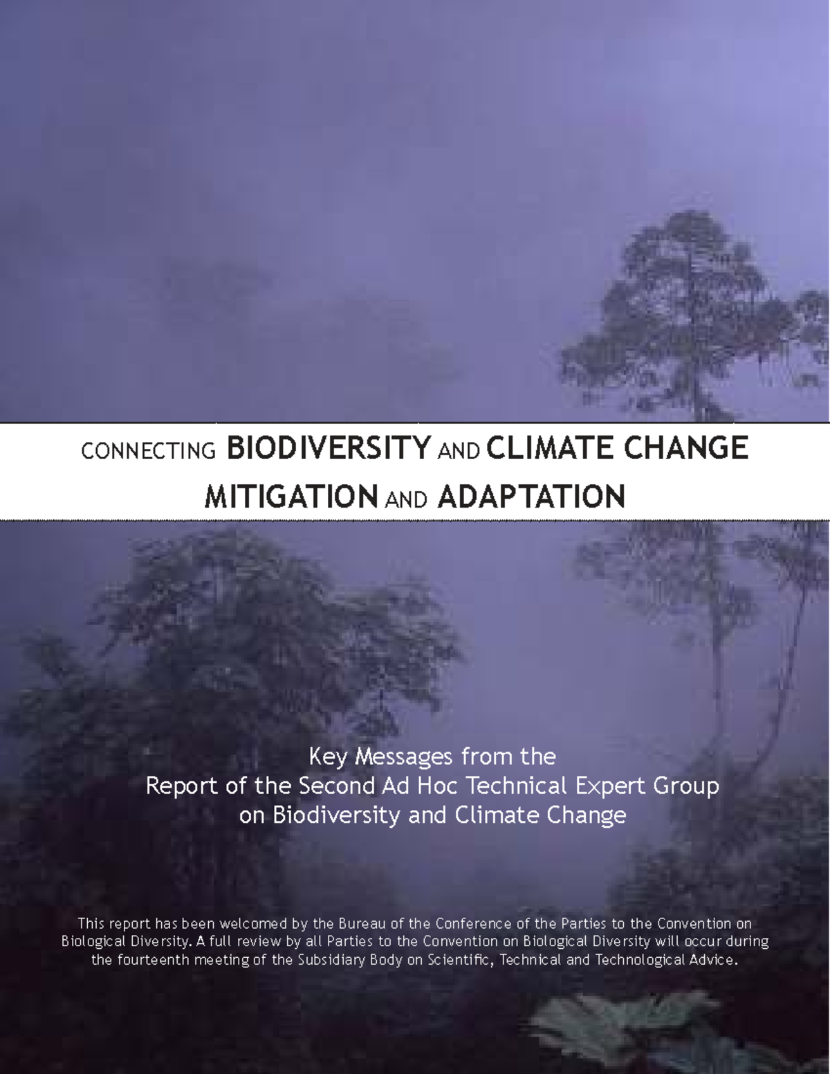 AHTEG Report: Biodiversity & Climate Change Mitigation Strategies - Studocu