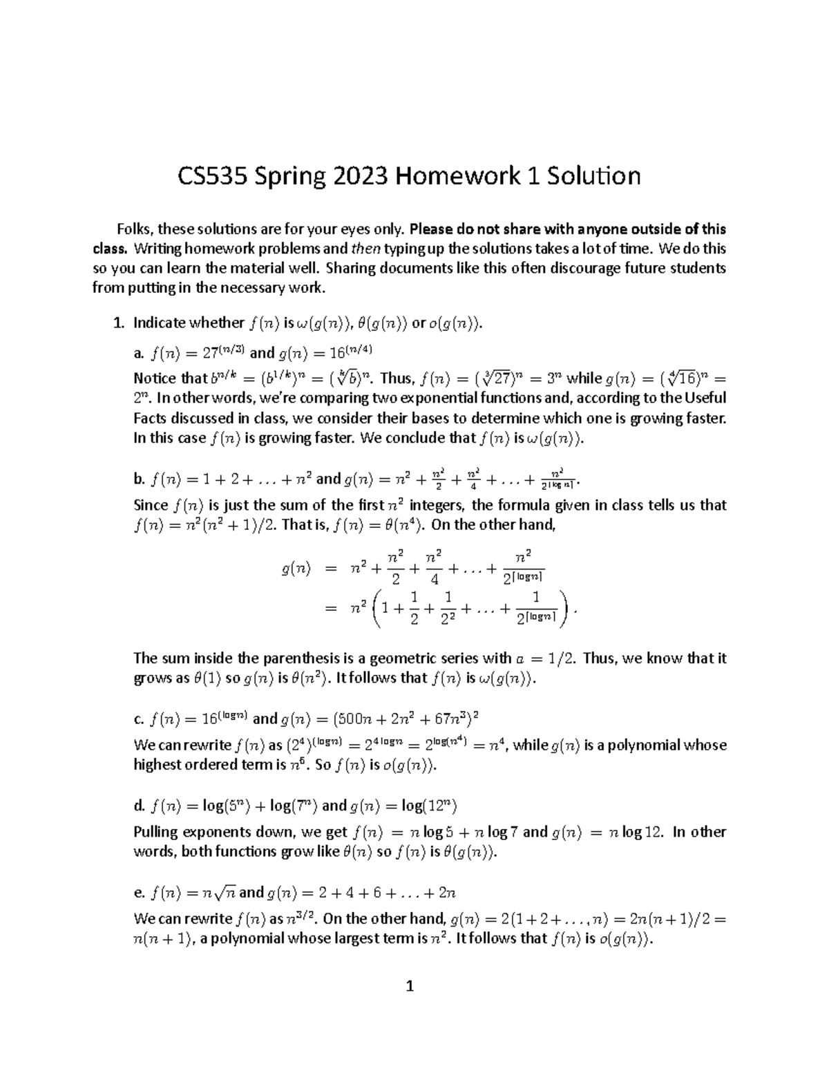CS535 Spring 2023 Homework 1 Solutions and Analysis - Studocu
