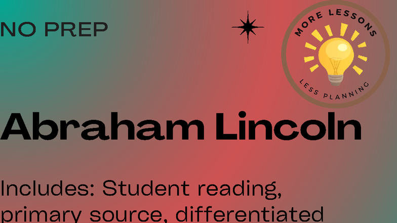 01 - Abraham Lincoln: Leadership During Civil War Reading Comprehension ...