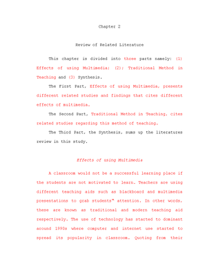 Lesson 1 - Introduction, SOP, and Hypothesis - LESSON 1: Chapter One: Featuring Introduction ...