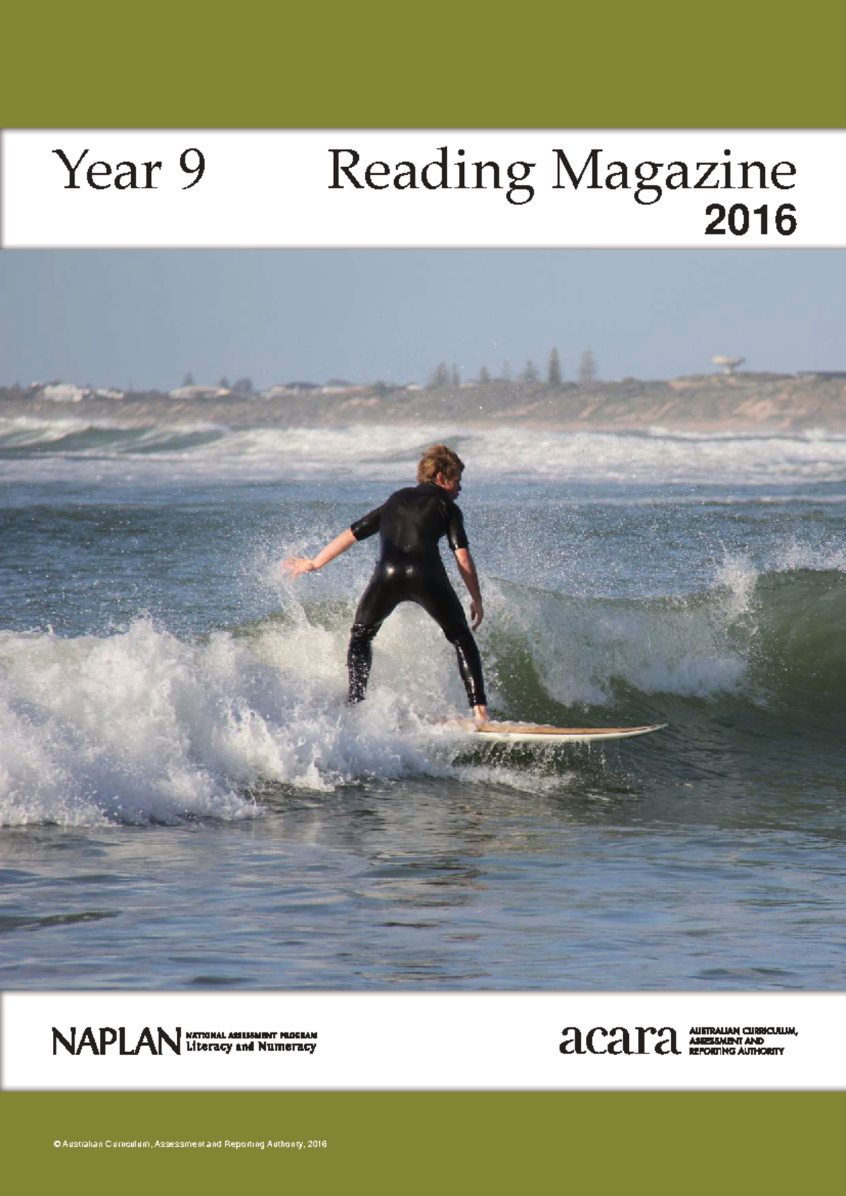 YEAR 9 READING: Insights from the 2016 NAPLAN Reading Magazine - Studocu