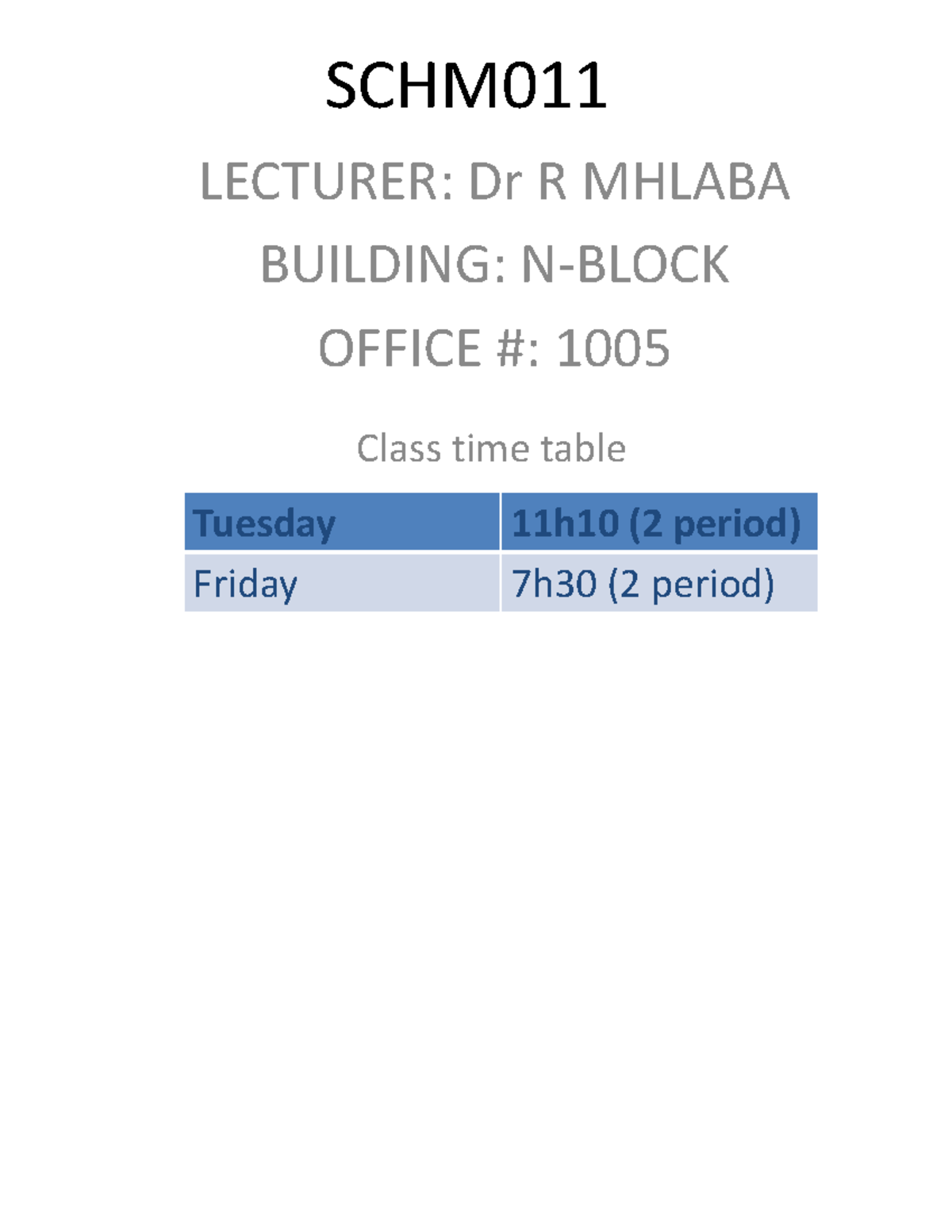 SCHM011 LECTURE: Chapter 1 - Intro to General Chemistry - Studocu