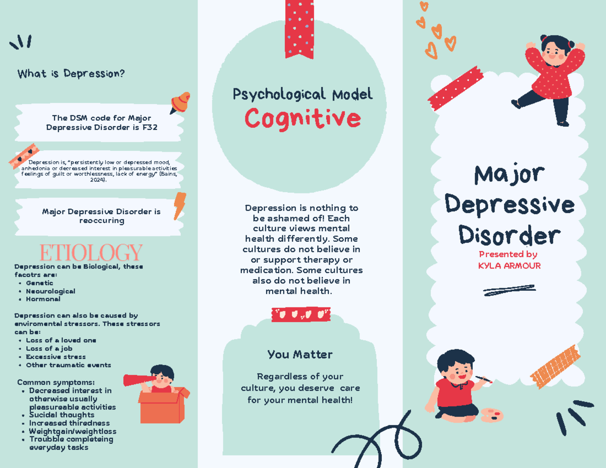 MDD brochure - Depression is nothing to be ashamed of! Each culture ...