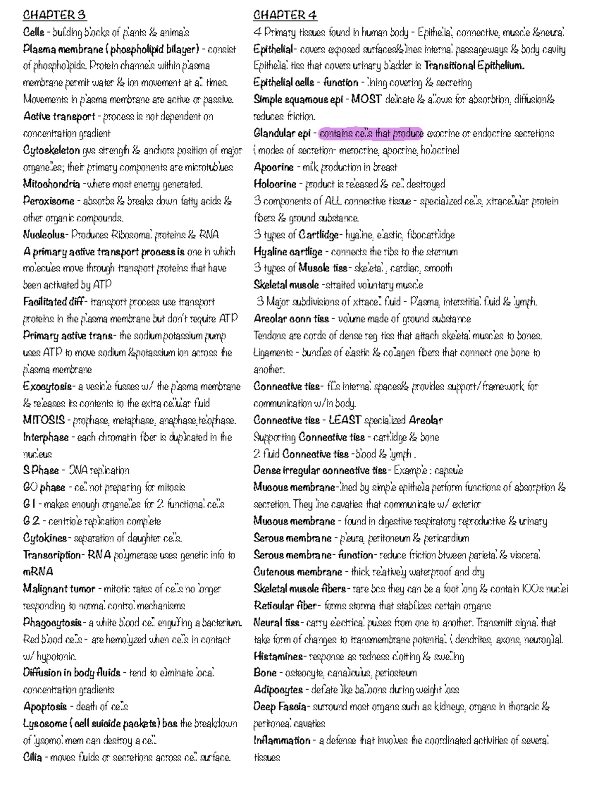 A&P II Unit III Lecture Midterm Exam Review Guide - A&P II Unit III ...