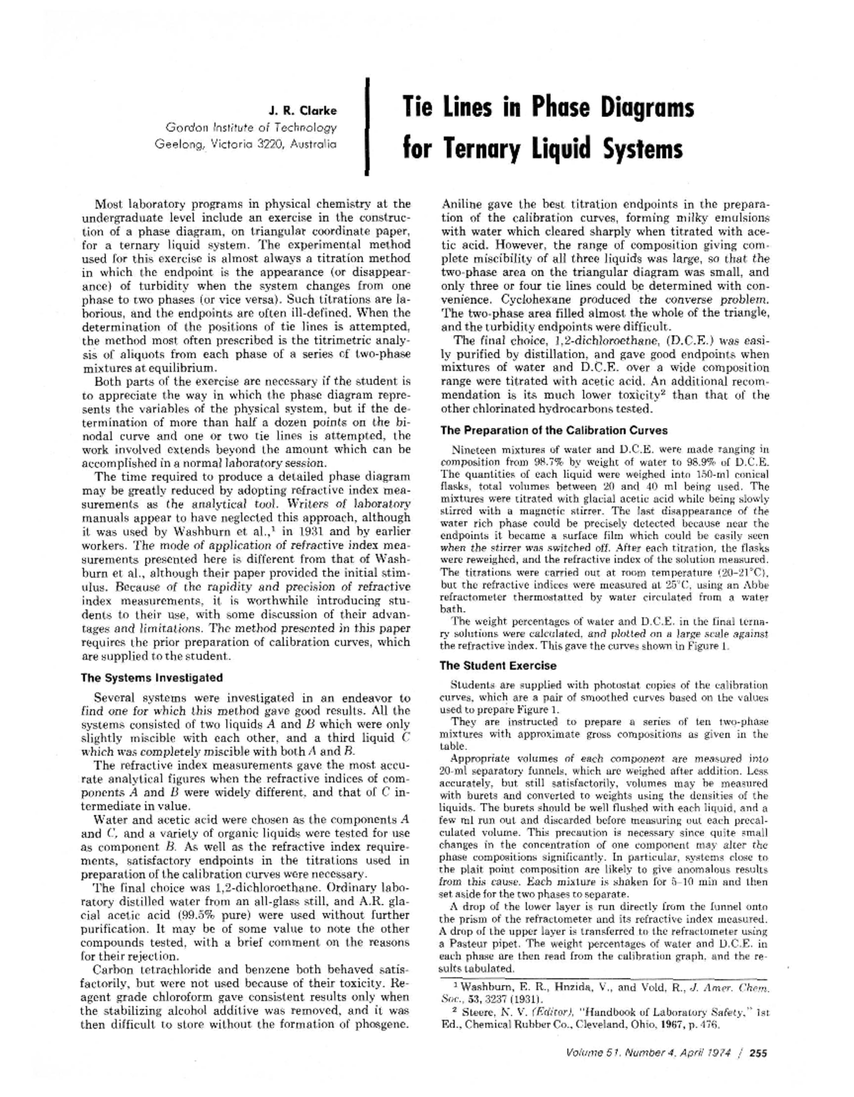 JChem Educ 51 255experiment phase diagram for a ternary system of ...