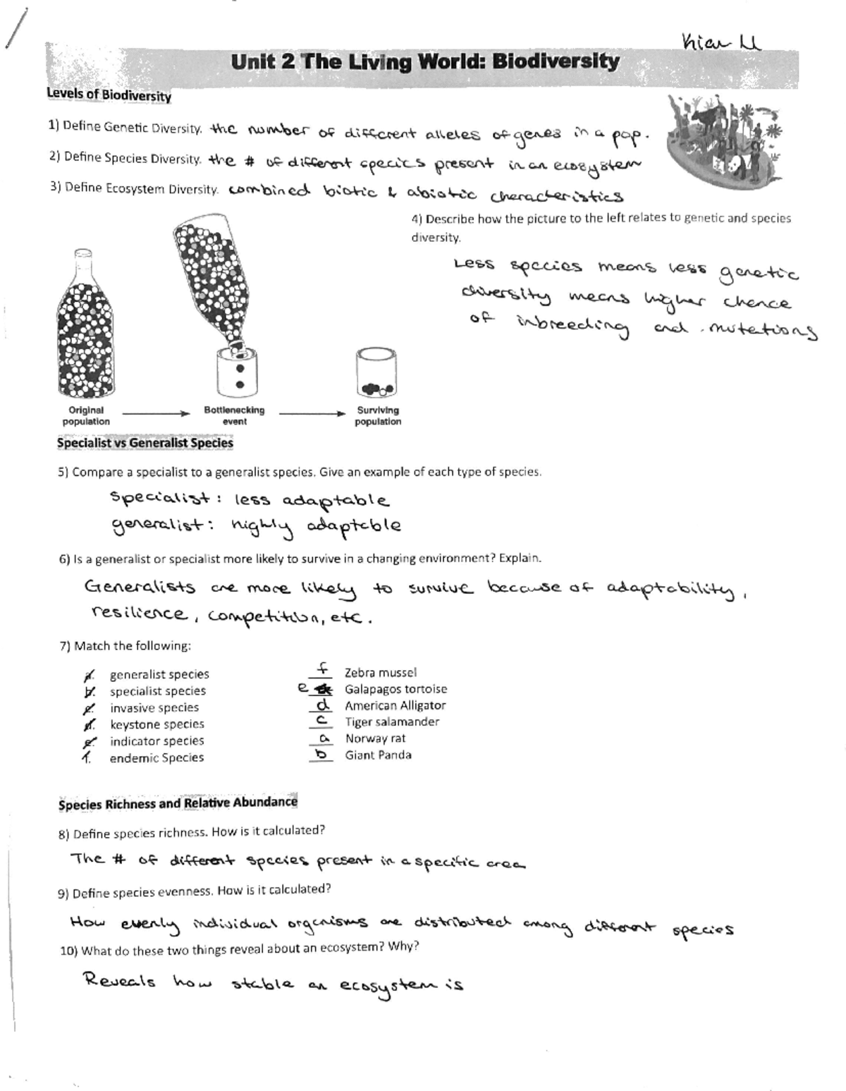 Unit 2 Exam Study Guide: Key Concepts and Review - Studocu