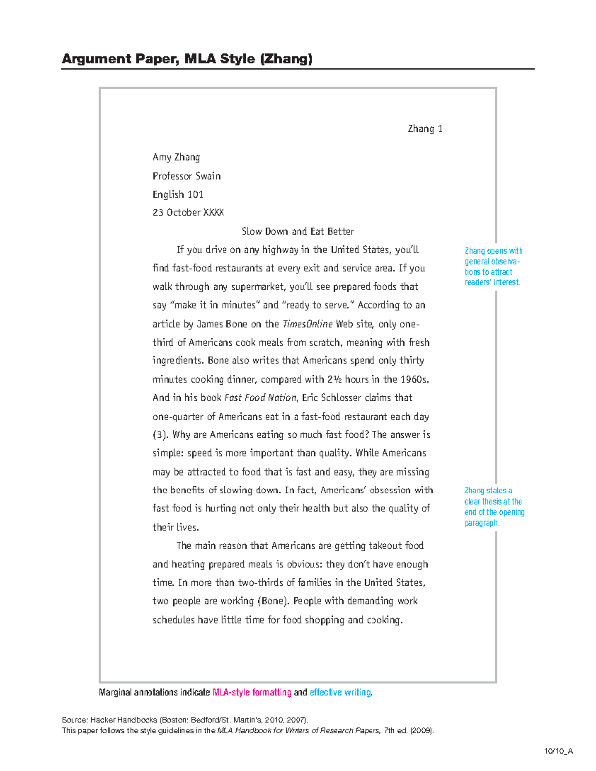 Argument Paper 6: The Impact of Fast Food on American Health - Studocu