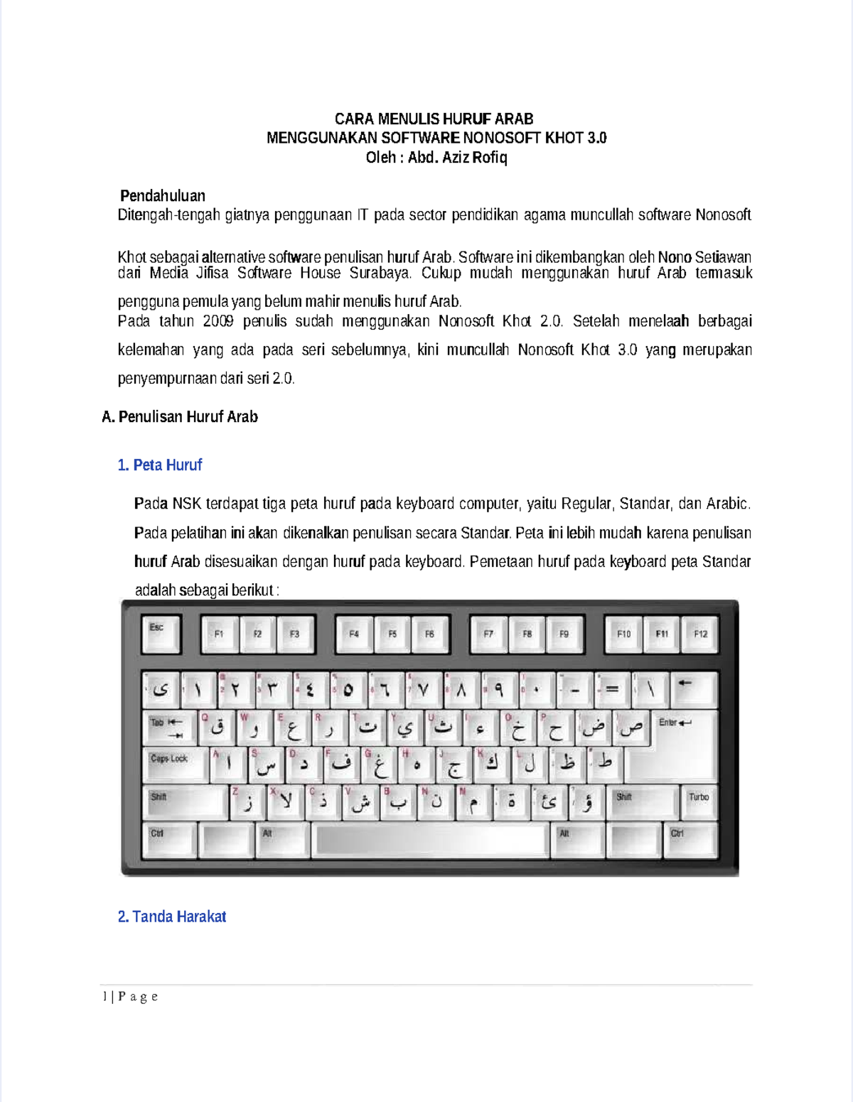 Panduan Lengkap Menulis Huruf Arab dengan Nonosoft Khot 3.0 - Studocu