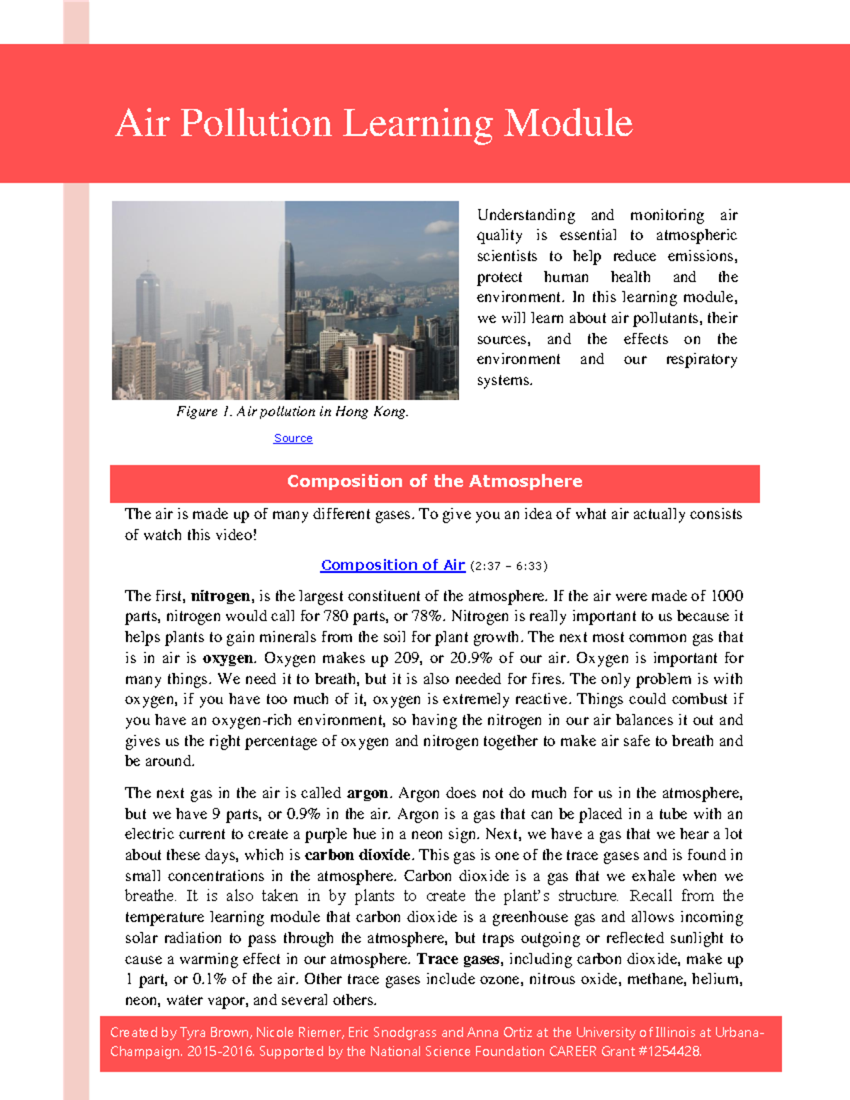 Air Pollution Module: Understanding Air Quality and Its Impact - Studocu
