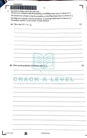 9MA0-01 AL Maths Paper 1 Pure Maths Mock set 3 - S72162A0144 Turn over ...