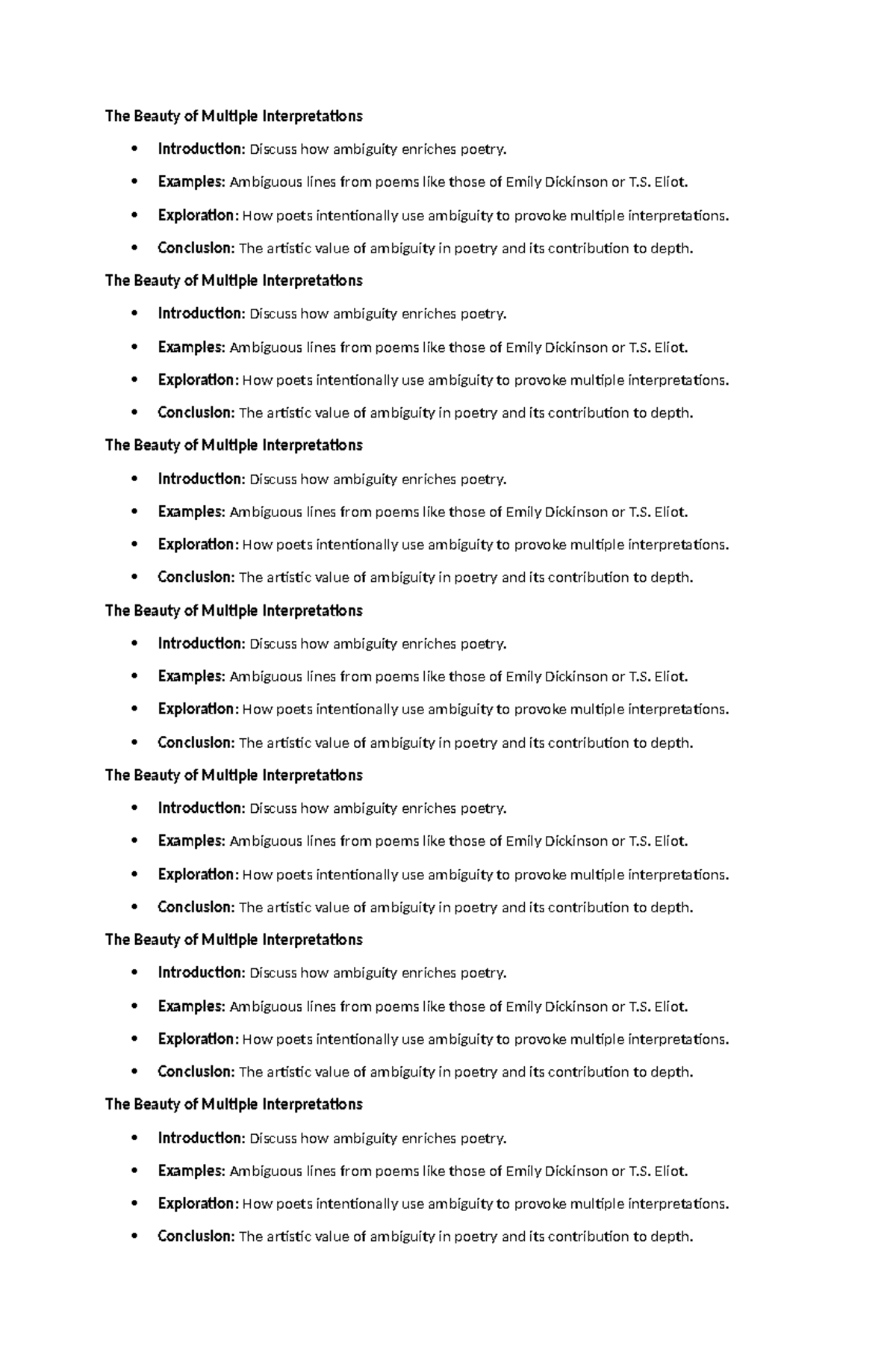 The Beauty of Multiple Interpretations - Examples: Ambiguous lines from ...