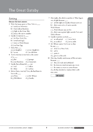 Copy of Gatsby Ch. 7 Gatsby vs. Tom - THE GREAT GATSBYChapter 7: Gatsby ...