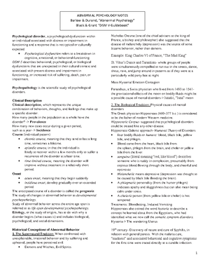 DSM-5-Study-Guide - abnormal psychology - DSM-5 STUDY GUIDE ANXIETY ...