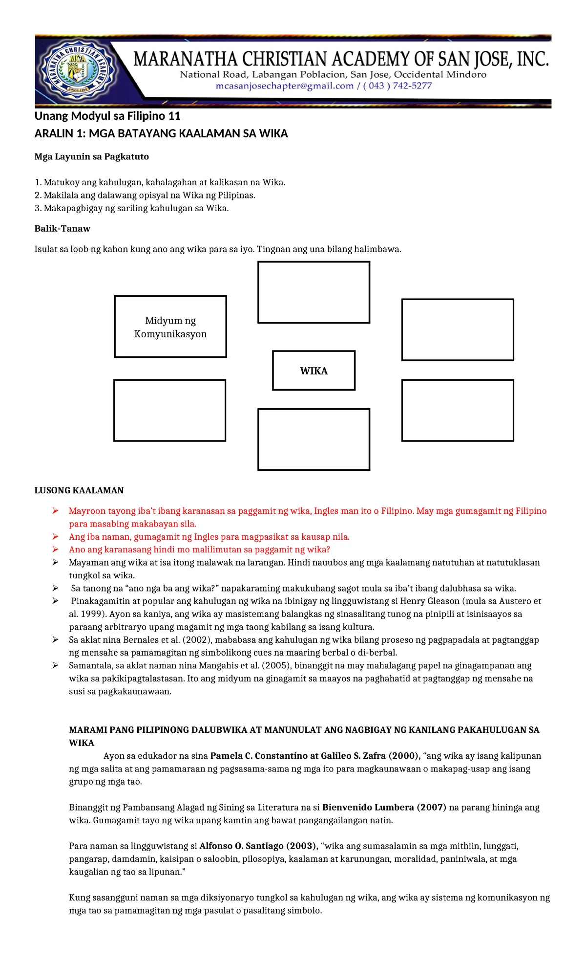 Aralin 2.0: Pagsusuri sa Conative, Informative, at Labeling na Gamit ng ...