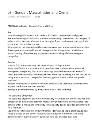 Lecture 4 - IOC - Double Deviance: Gendered Constructions of ...