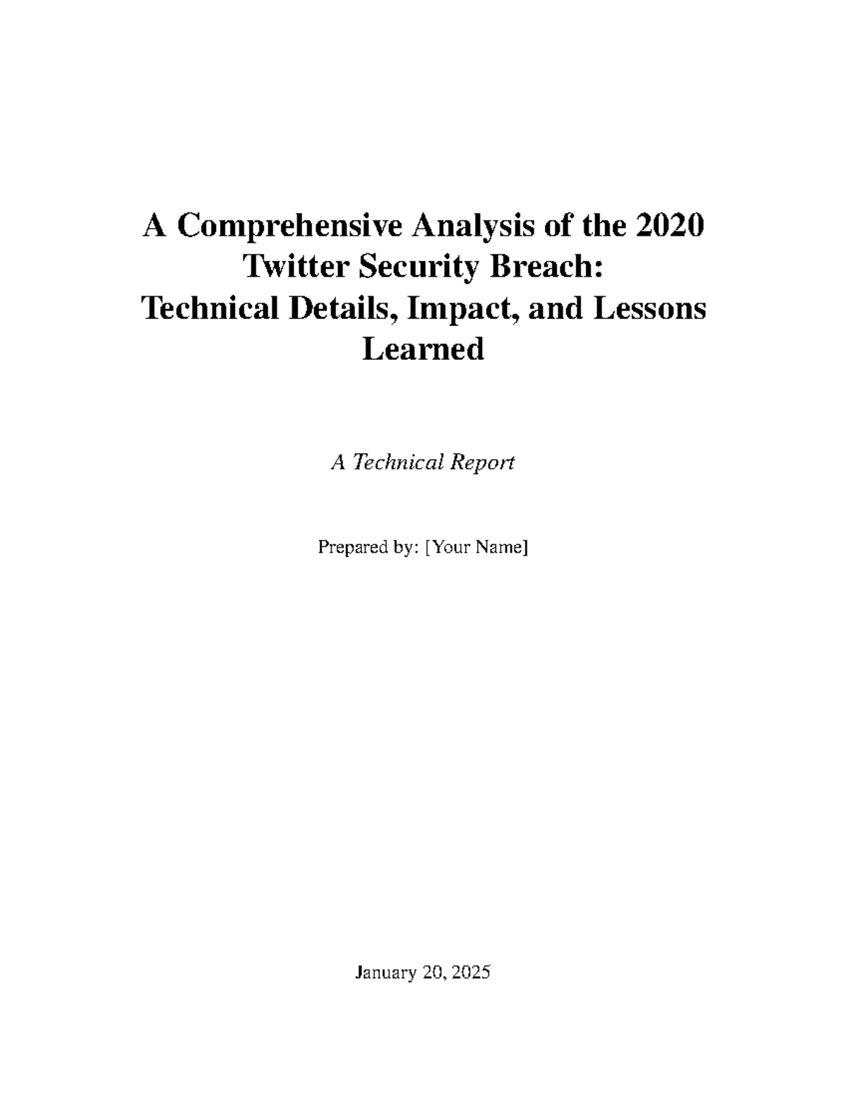 Try - Case study on twitter data breach of 2020 - A Comprehensive ...
